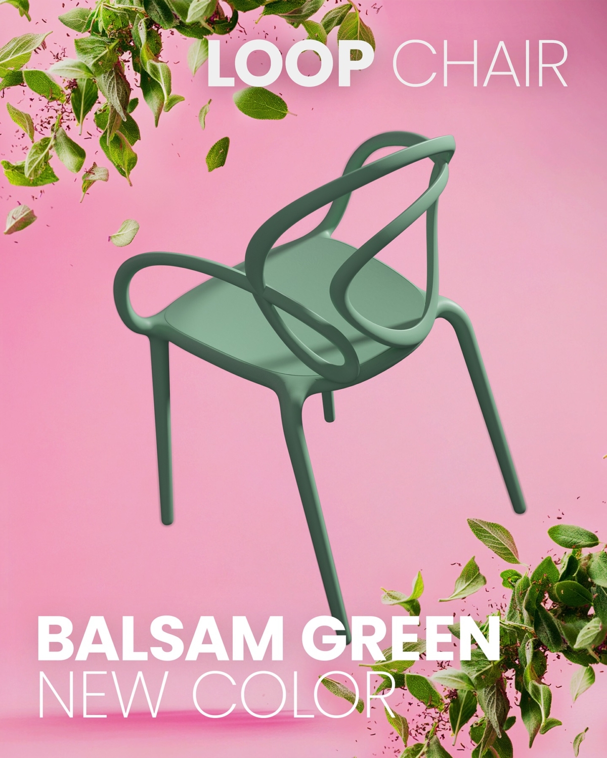 루프 체어 블랙 Loop Chair Black - qeeboo 퀴부 한국공식독점수입원