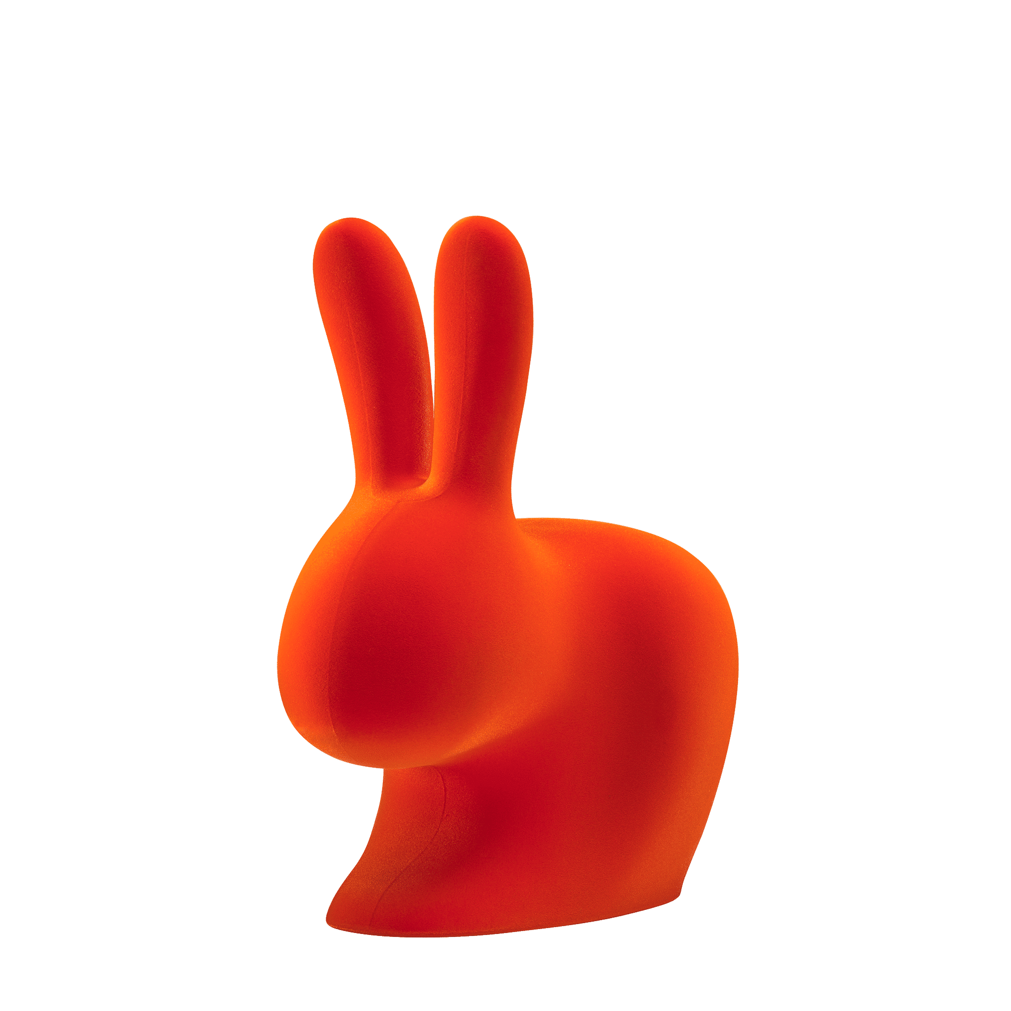 RABBIT CHAIR LARGE VELVET ORANGE – qeeboo 퀴부 한국공식수입원