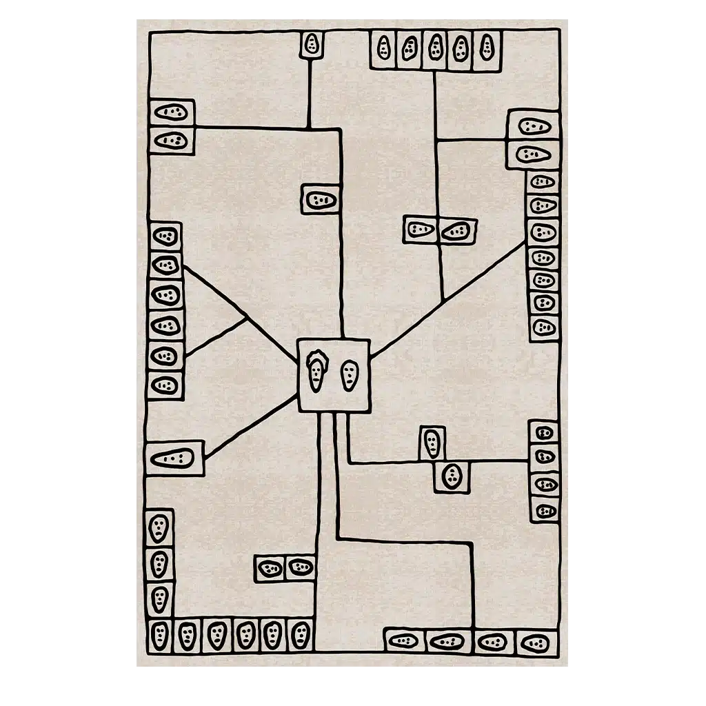 지도 카펫 200x300 Map Carpet - qeeboo 퀴부 한국공식독점수입원